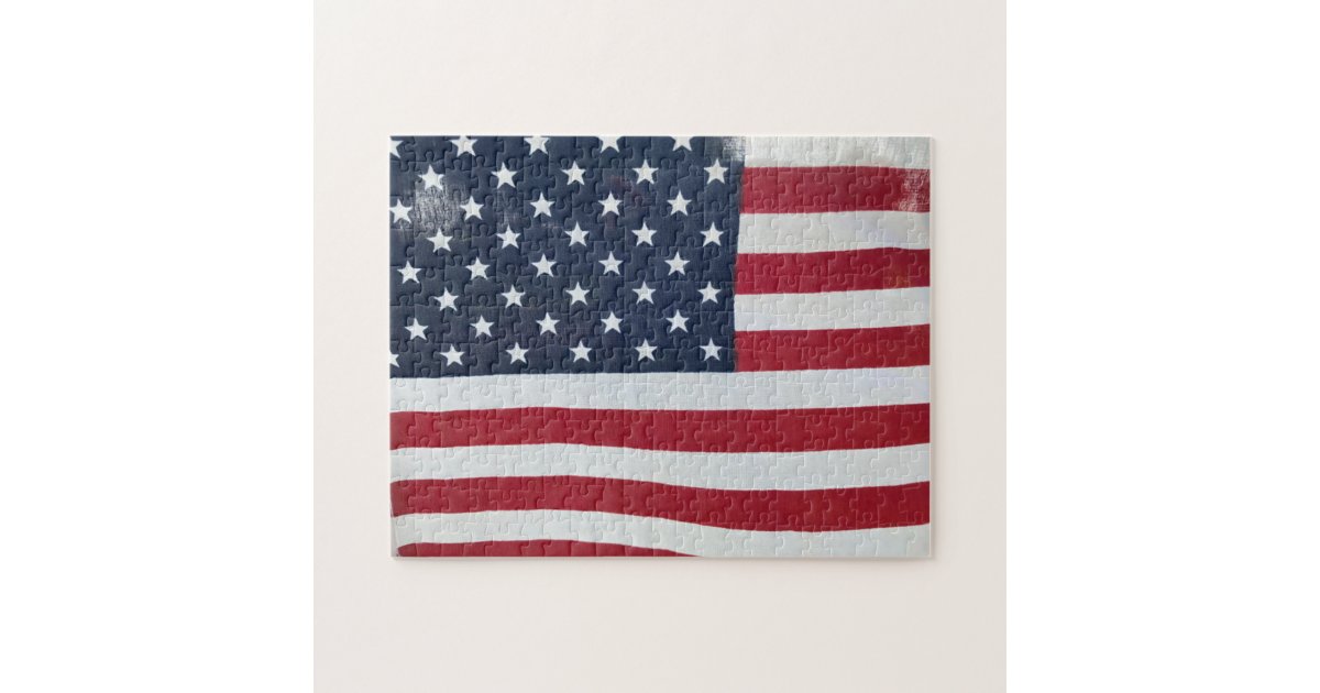 American Flag Jigsaw Puzzle | Zazzle