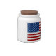 American Flag July 4th Glitter Candy Jar | Zazzle