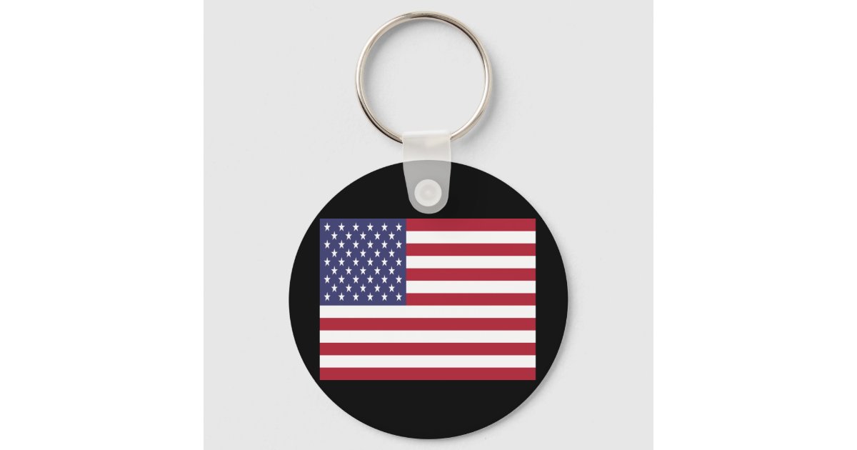 American Flag Keychain | Zazzle