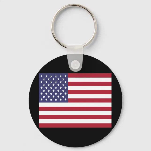 American Flag Keychain | Zazzle