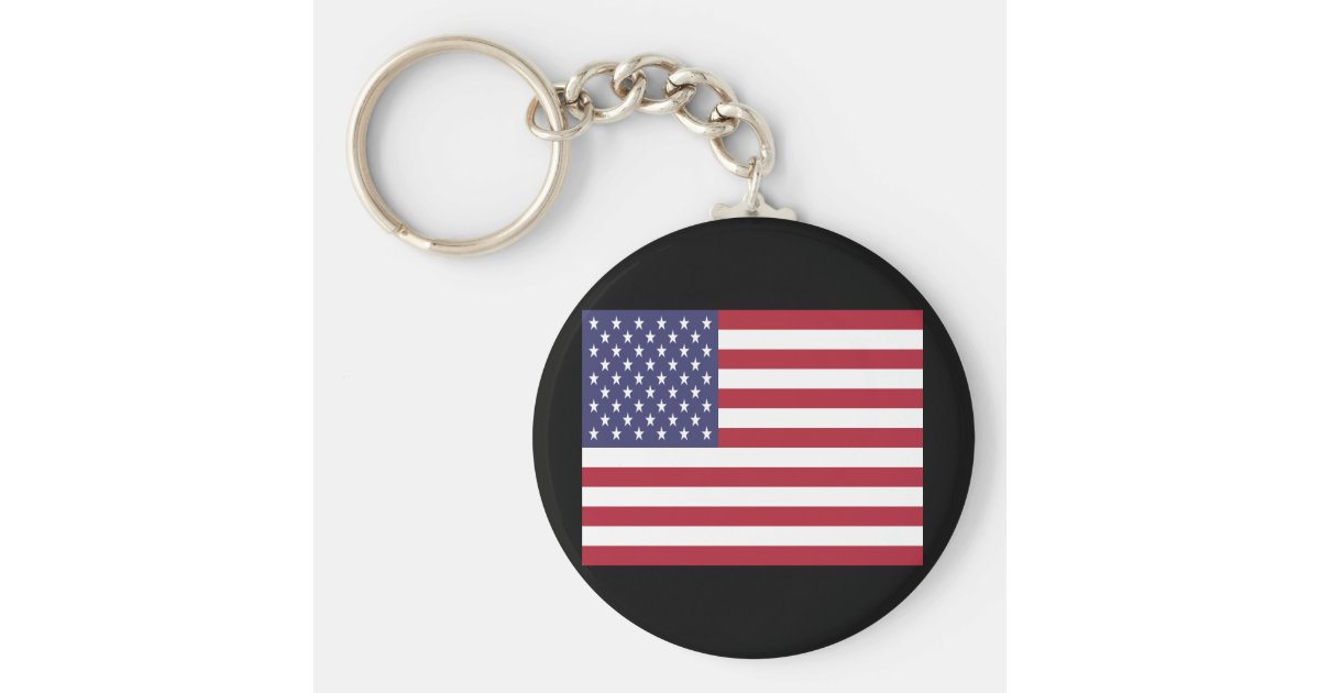 American Flag Keychain | Zazzle