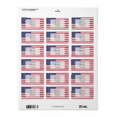 American flag label | Zazzle