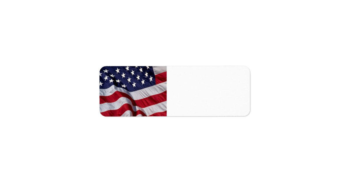 American Flag Label | Zazzle