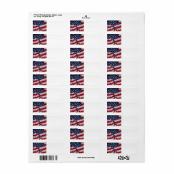American Flag Label | Zazzle