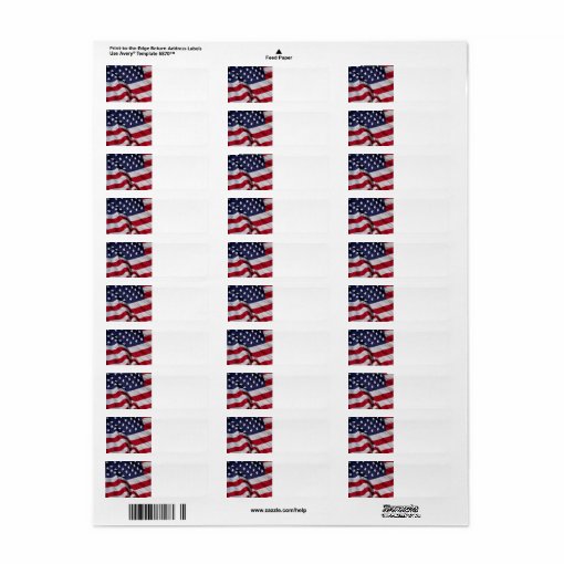 American Flag Label | Zazzle