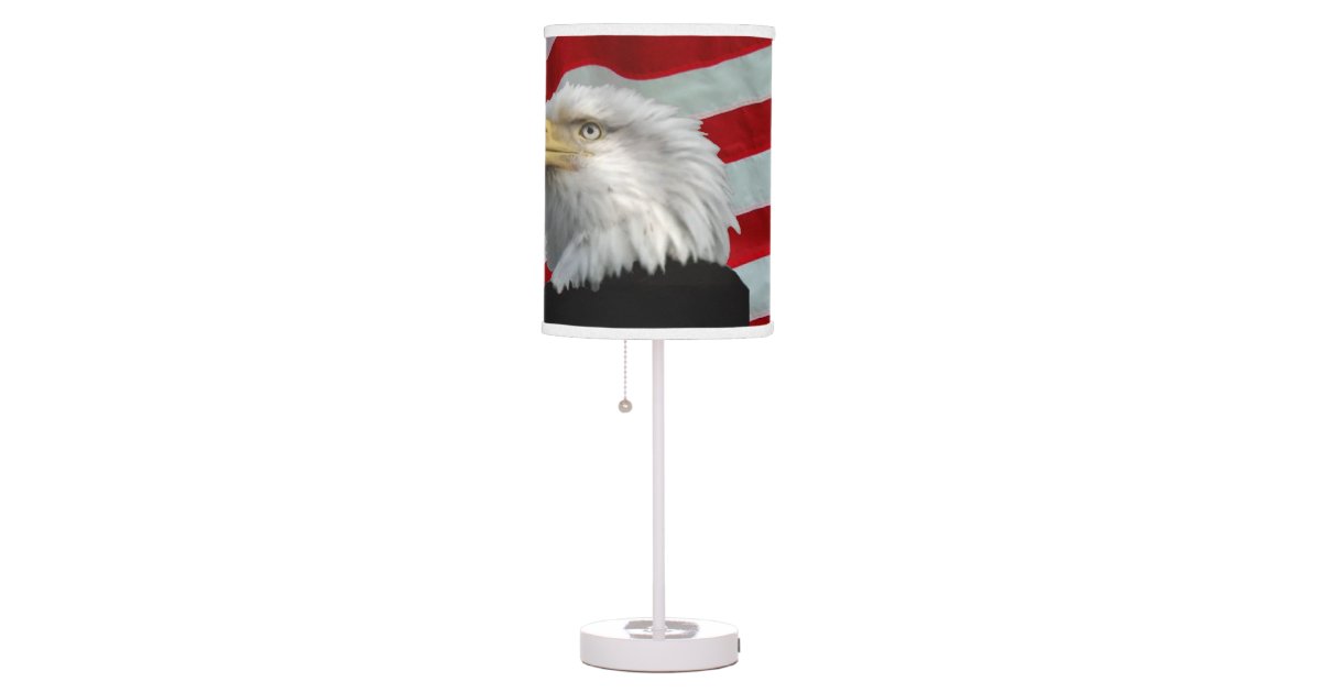 AMERICAN FLAG -LAMP TABLE LAMP | Zazzle