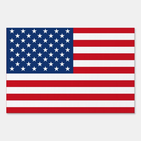 American Flag Lawn Yard Sign | Zazzle.com
