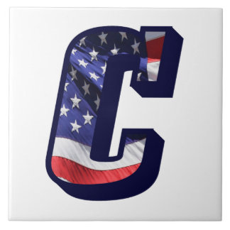 Printable Alphabet Letters Letter C With American Flag