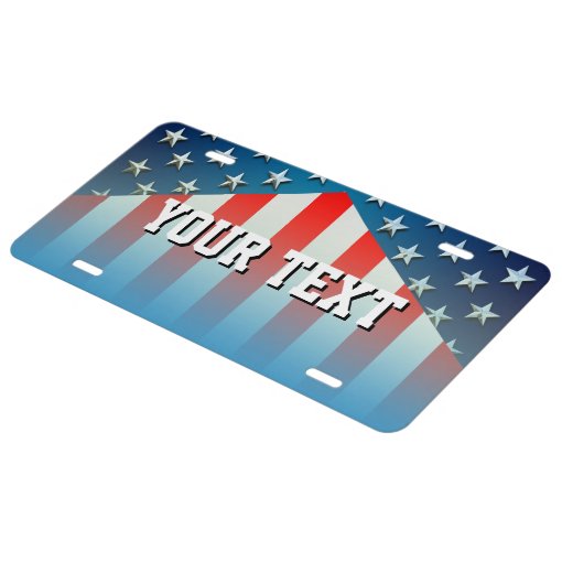American Flag License Plate | Zazzle