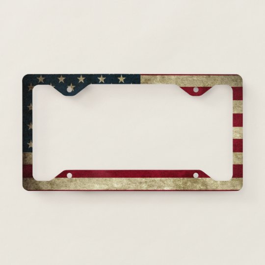 American Flag License Plate Frame | Zazzle.com