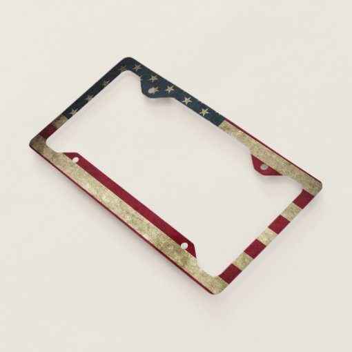 American Flag License Plate Frame | Zazzle