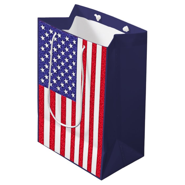 American flag medium gift bag | Zazzle.com