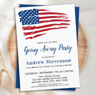Military Farewell Party Invitation