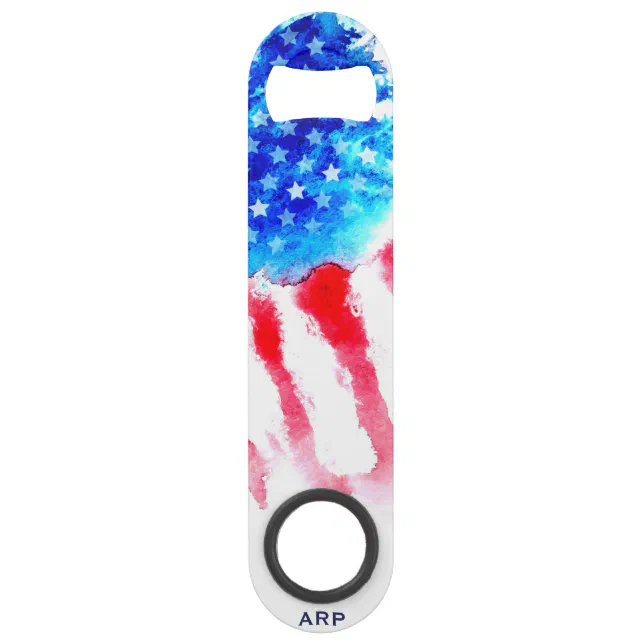 American Flag Military Veteran Red White Blue Bar Key | Zazzle