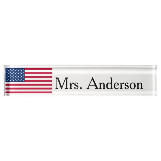 American flag name plate | Zazzle.com