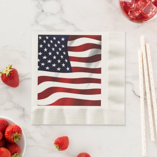 American Flag Napkins | Zazzle