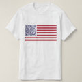 American Flag National Anthem QR Code T-Shirt | Zazzle