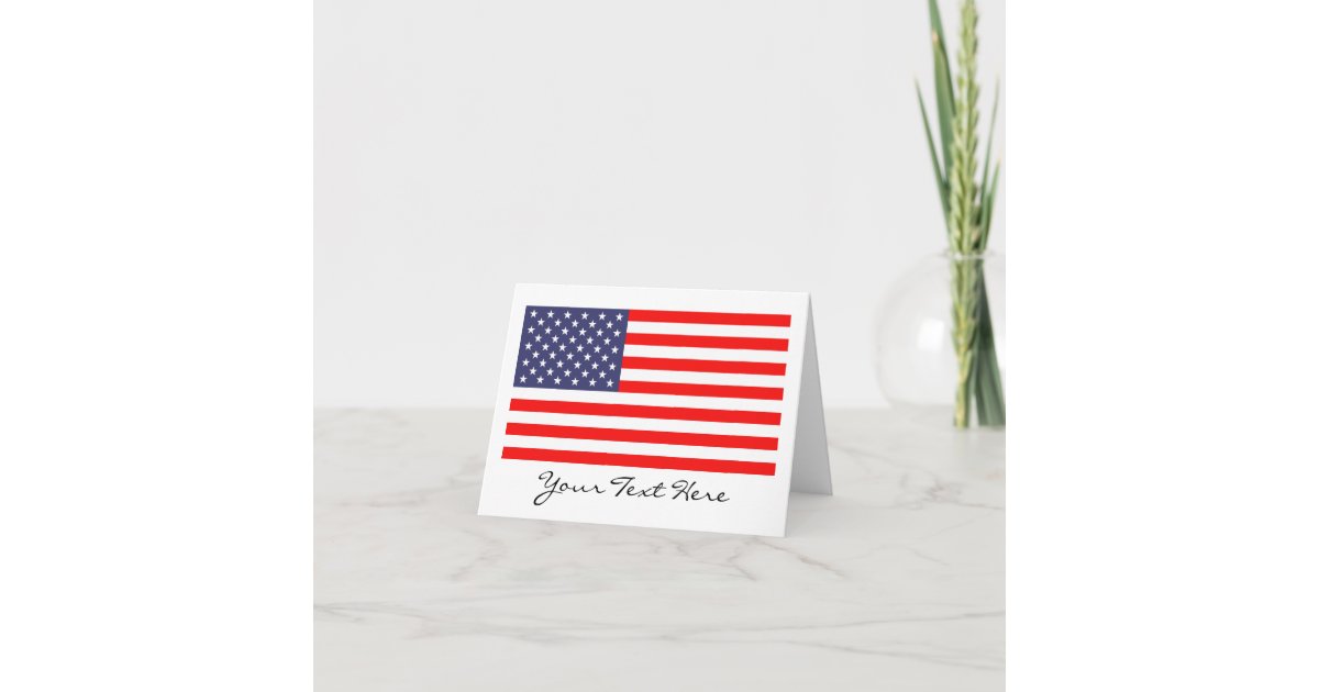 American flag note cards | Zazzle