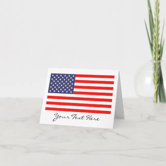 American flag note cards | Zazzle