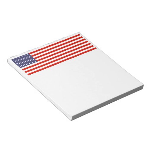 American flag note pads | Patriotic USA design | Zazzle