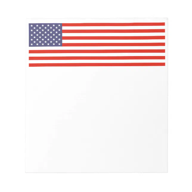 American flag note pads | Patriotic USA design | Zazzle