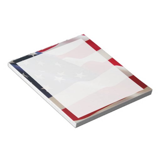 American Flag Notepad | Zazzle