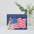 American Flag Our Lady of Fatima Postcard | Zazzle