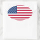 American Flag Oval Sticker | Zazzle