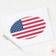 American Flag Oval Sticker | Zazzle