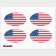 American Flag Oval Sticker | Zazzle