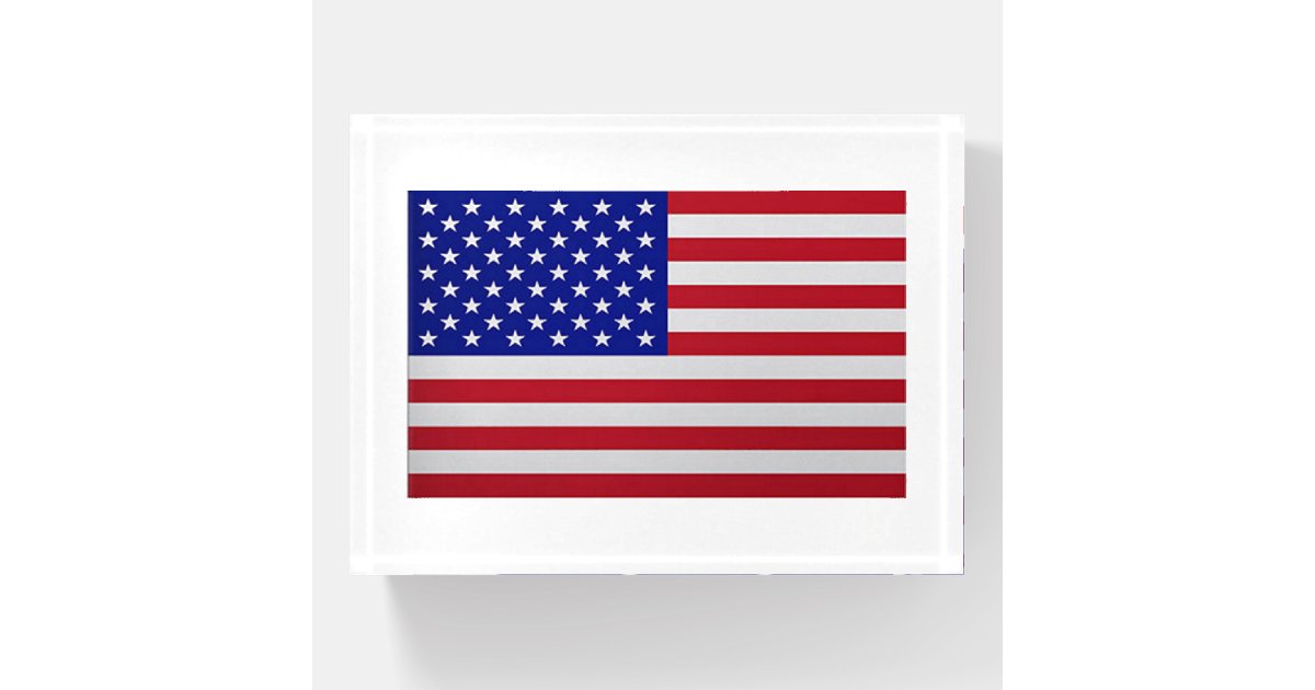 American Flag Paperweight | Zazzle