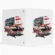 American Flag Patriotic 3 Ring Binder | Zazzle