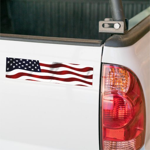 American Flag Patriotic Independence Day Bumper Sticker | Zazzle