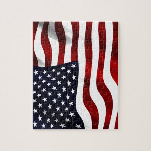 American Flag Patriotic Independence Day Jigsaw Puzzle | Zazzle