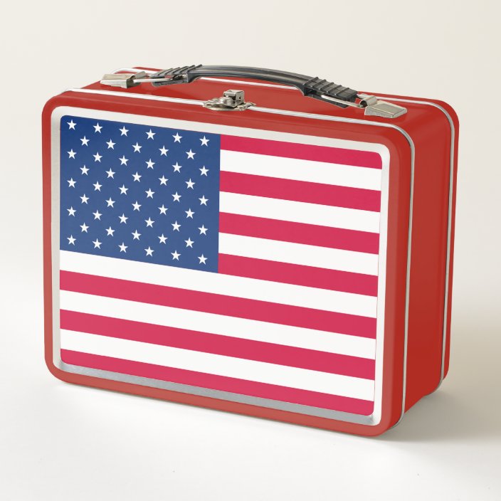 American Flag Patriotic Lunch Box | Zazzle.com