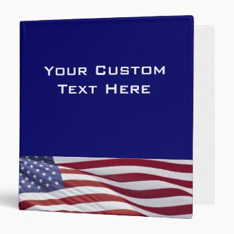 American Flag Patriotic Presentation Binder Album | Zazzle