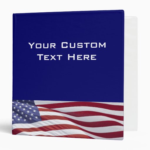 American Flag Patriotic Presentation Binder Album | Zazzle