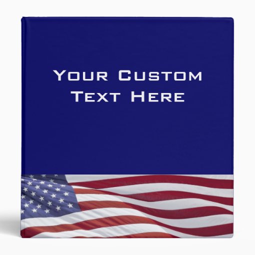 American Flag Patriotic Presentation Binder Album | Zazzle