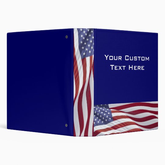 American Flag Patriotic Presentation Binder Album | Zazzle.com
