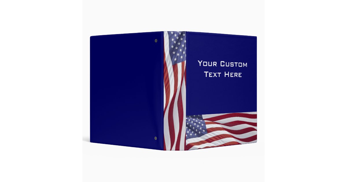 American Flag Patriotic Presentation Binder Album | Zazzle