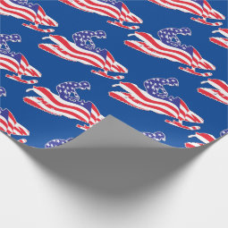 American Flag Patriotic Snowmobile Wrapping Paper | Zazzle