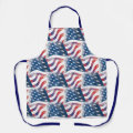 American Flag Patriotic USA Modern Chef Cook Apron | Zazzle
