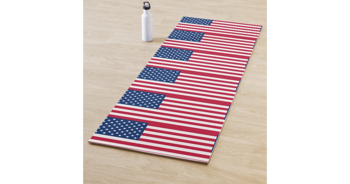AMERICAN FLAG PATRIOTIC YOGA MATS | Zazzle