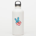 American Flag Peace Sign Sticker | Zazzle