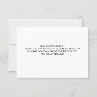 American Flag Personalized USA Military Thank You Card | Zazzle