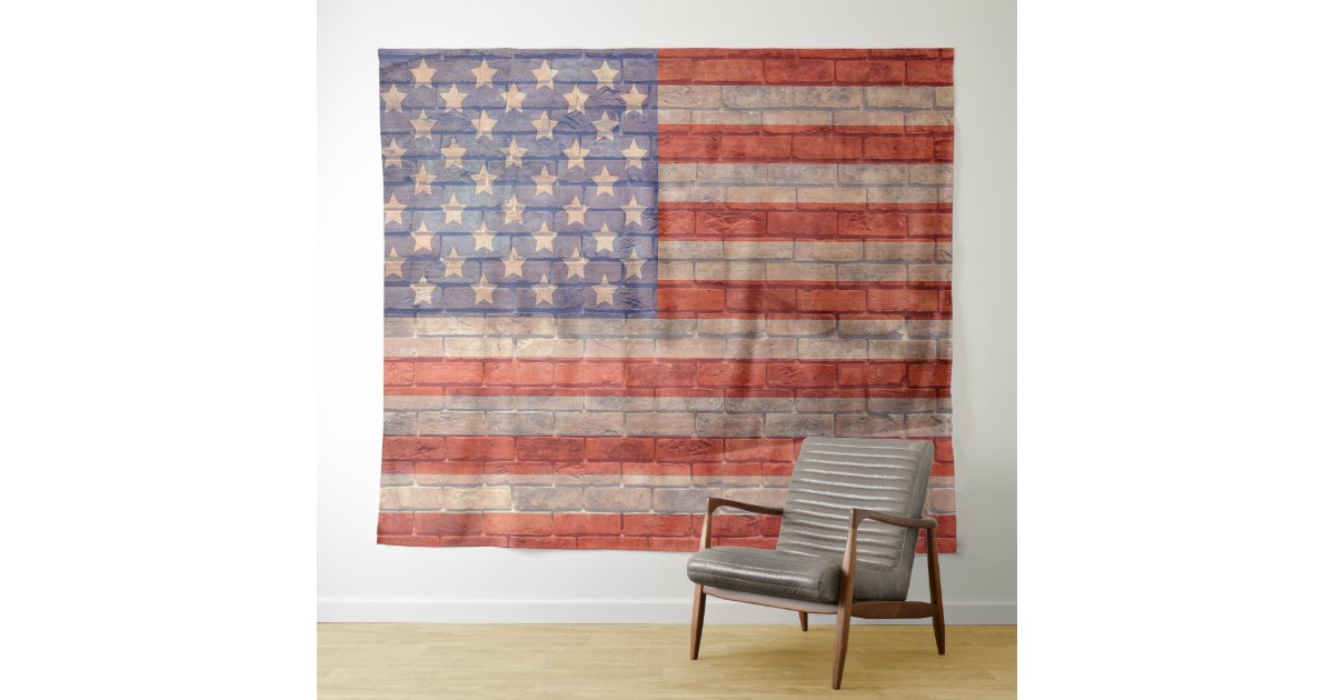 American Flag Photo Backdrop Tapestry | Zazzle