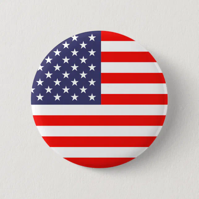 American flag pinback buttons | Zazzle