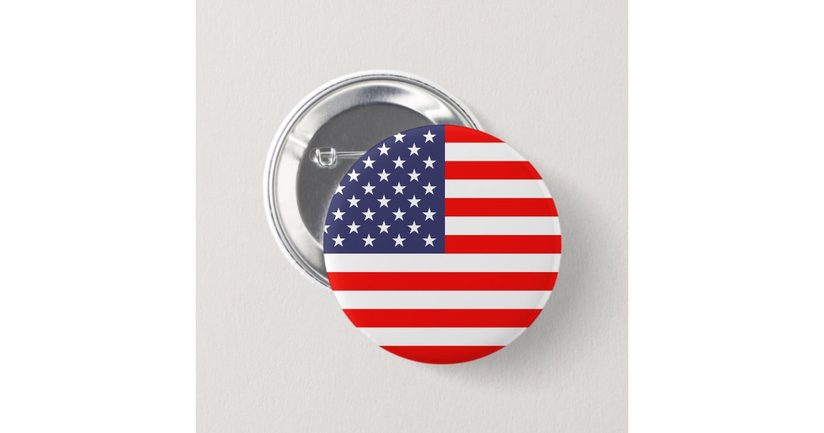 American flag pinback buttons | Zazzle