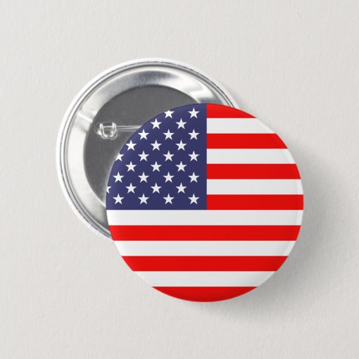 American flag pinback buttons | Zazzle