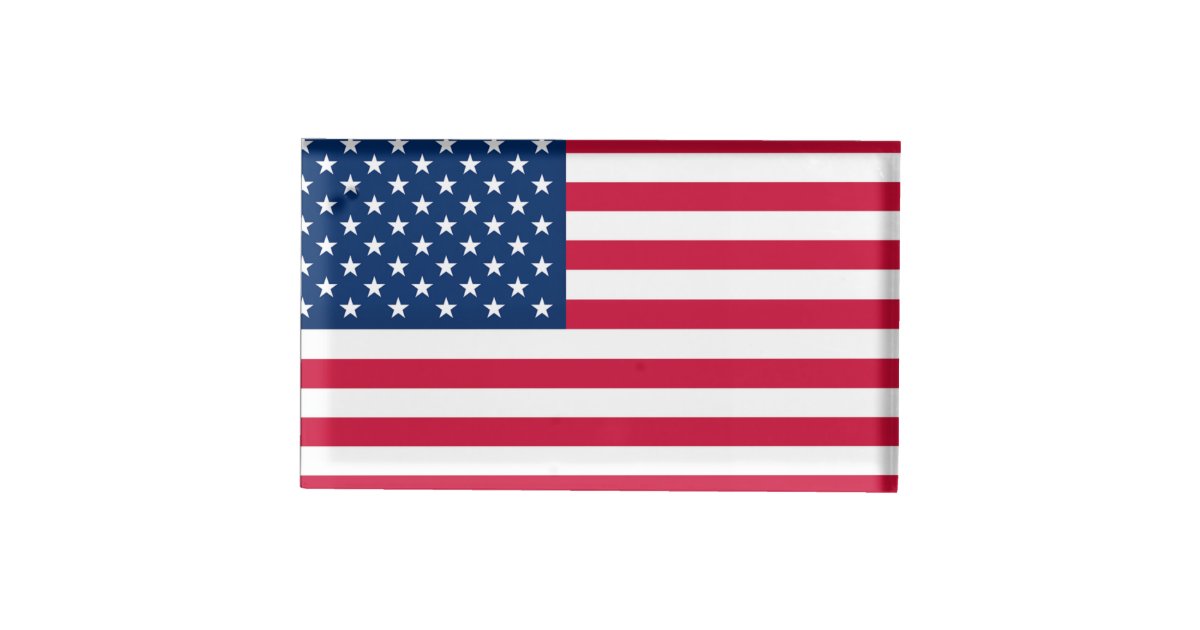 American Flag Place Card Holder USA | Zazzle